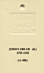 Color Chart - Designer Marble Colors