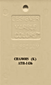 Color Chart - Designer Marble Colors