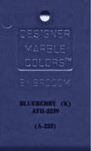 Color Chart - Designer Marble Colors