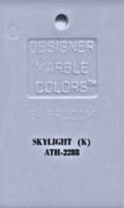Color Chart - Designer Marble Colors