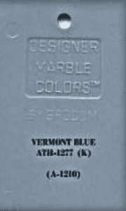Color Chart - Designer Marble Colors